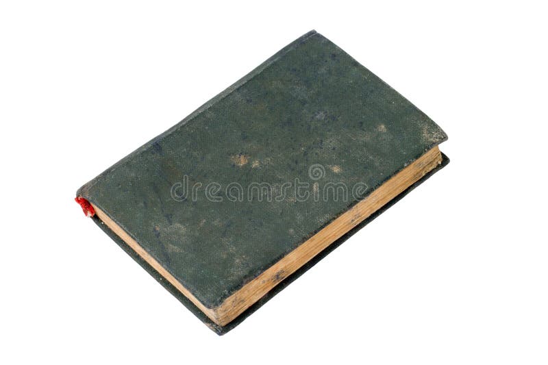 An Old Dirty Book on a White Background. Stock Photo - Image of vintage ...