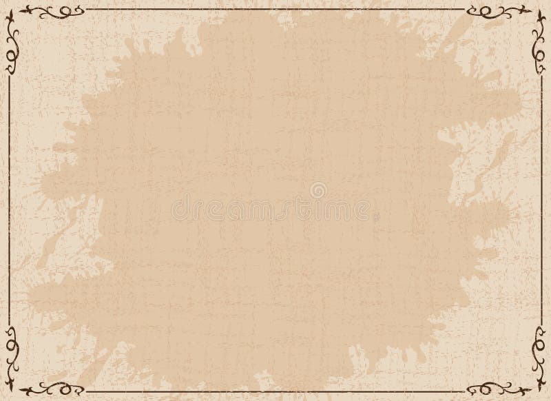 Dirty Brown Paper NUMBER 3, Isolated Design Element, Vintage Weathered ...