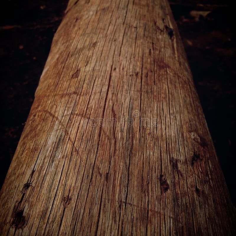 Old dirty brown log bench stock photo. Image of brown - 179628308