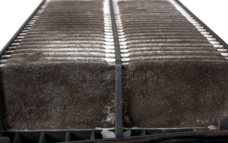 Old dirty car air filter stock image. Image of service - 67185565