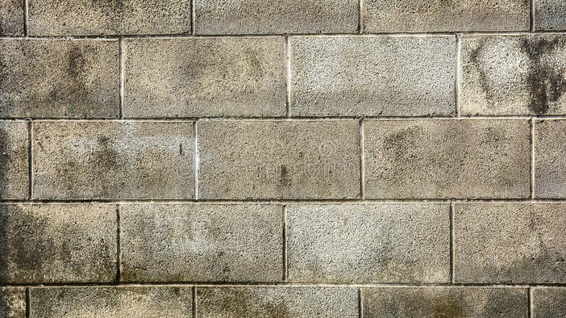 Old and Dirty Cement Cinder Block Wall Texture. Stock Photo - Image of ...