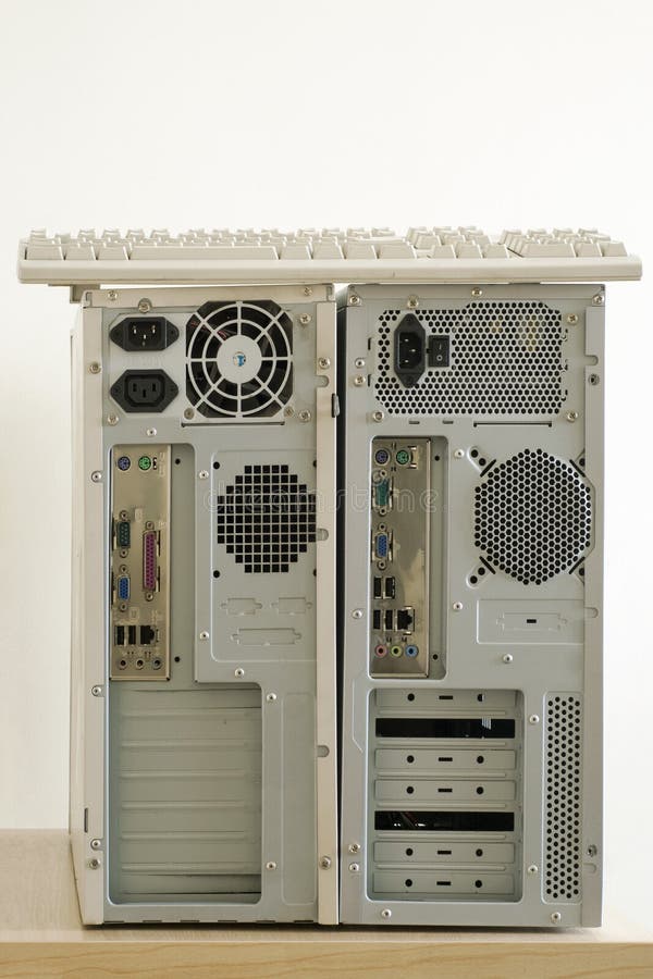 Old Dirty Computers and Keybord Stock Photo - Image of dump ...