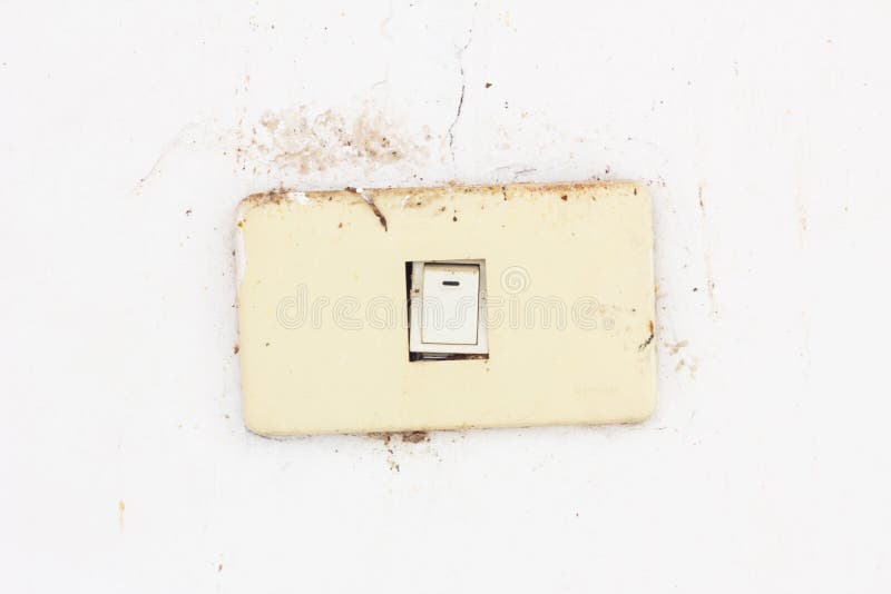 Old Dirty Electrical Outlets Stock Image - Image of electric, plug ...