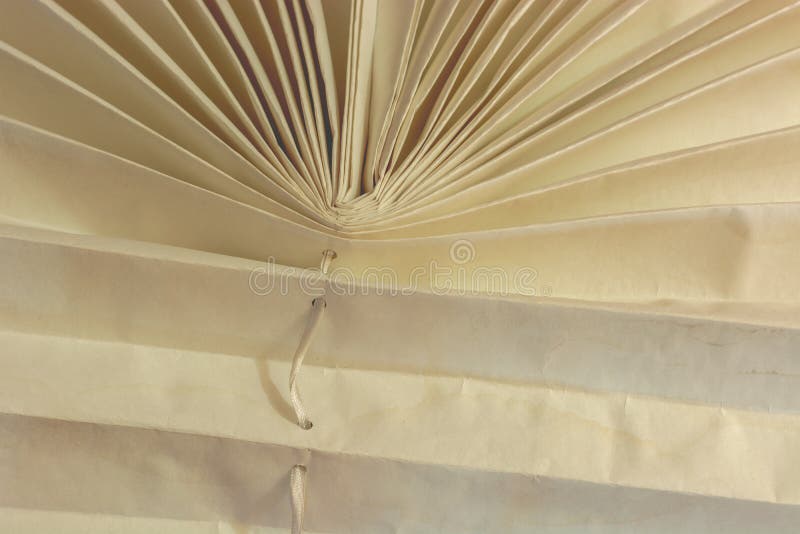 Old Dirty Gray Window Blinds with Rope Stock Photo - Image of detail ...