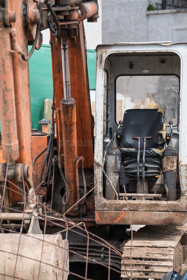 Old abandoned digger stock photo. Image of disused, digger - 131546470