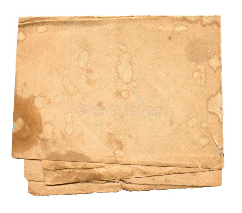 Scan of Old Paper on White Background Stock Photo - Image of parchment ...