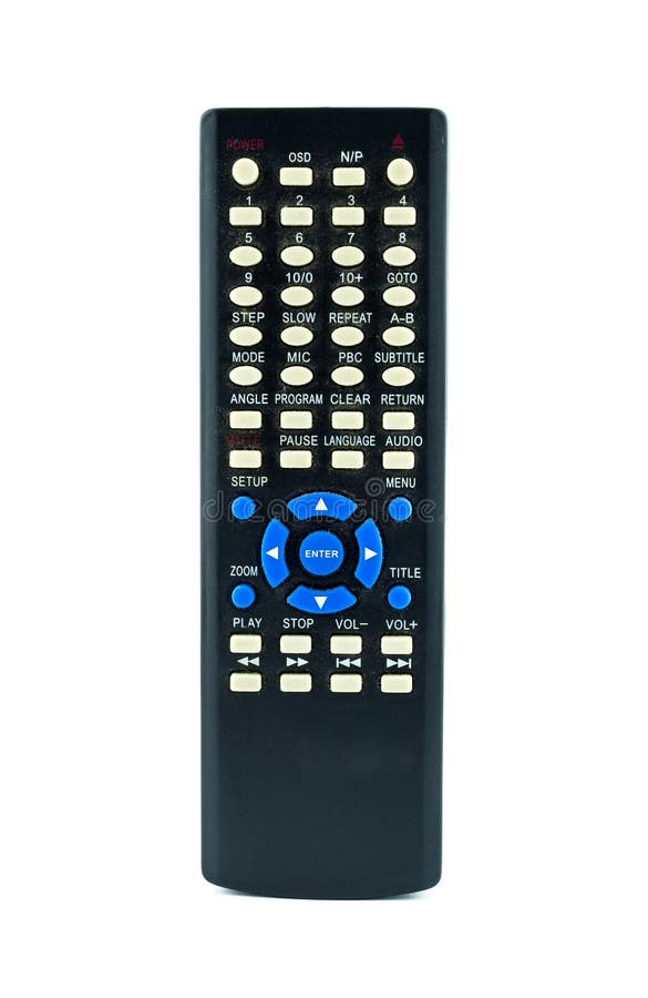Dirty Old VCR Remote Control from the Front Stock Image - Image of used ...