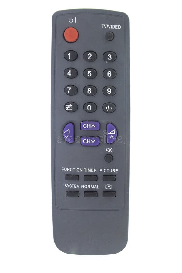 Dirty Old VCR Remote Control from the Front Stock Image - Image of used ...