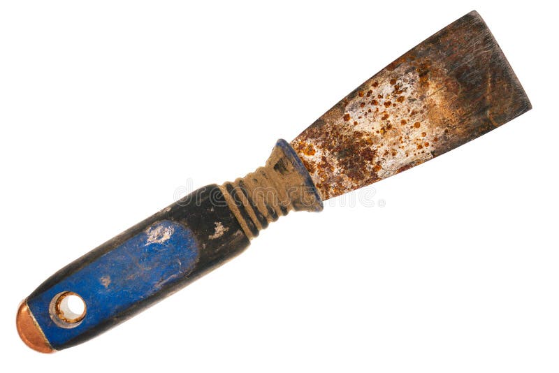 Old Dirty and Rusty Scraper Stock Photo - Image of iron, implement ...