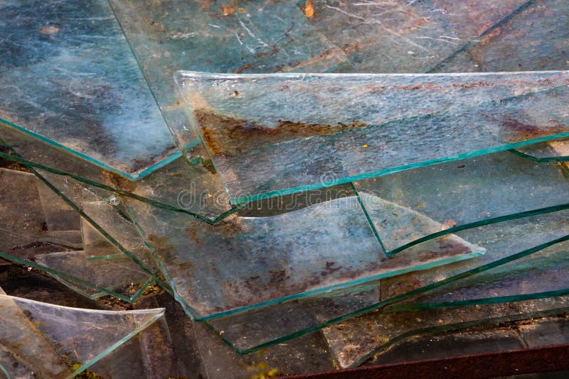 Old and Dirty Sheet of Glass Stock Photo - Image of angle, stockpile ...