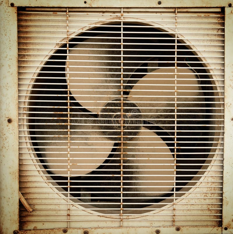 Rusty old room fan stock photo. Image of guard, retro - 35703154