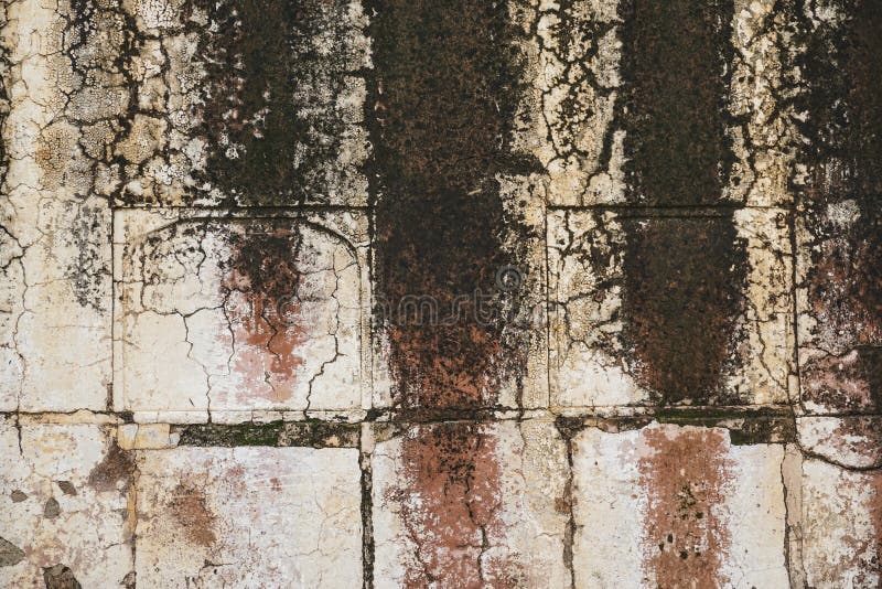 Old Dirty Wall of an Ancient Castle in Jaipur, India Stock Photo ...