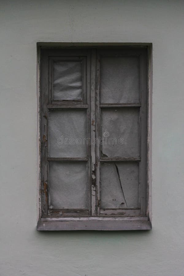 Old Dirty Window on Old Dirty Wall Stock Image - Image of aged, house ...