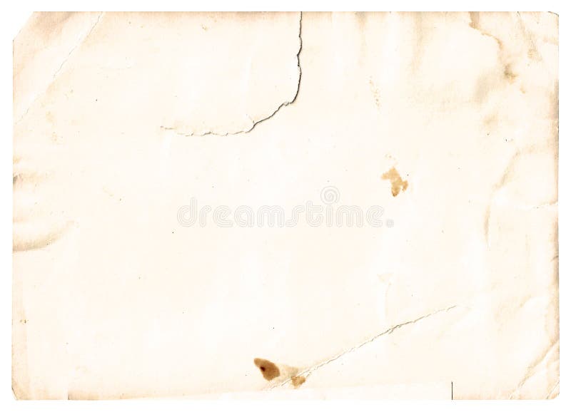 Old Dirty Yellow Vintage Sheet of Paper Stock Image - Image of crumpled ...