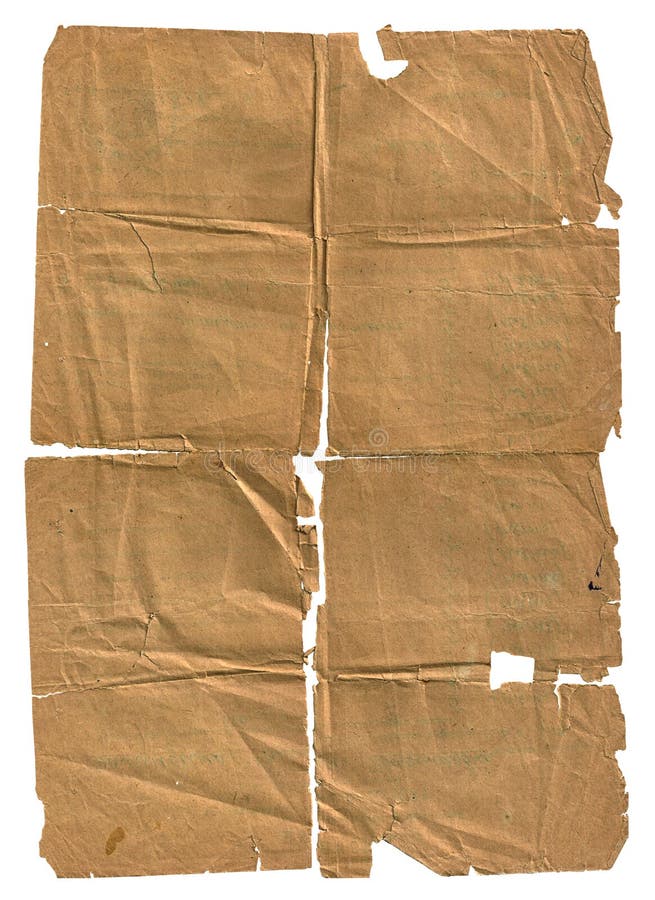 Old Dirty Yellow Vintage Sheet of Paper Stock Image - Image of white ...