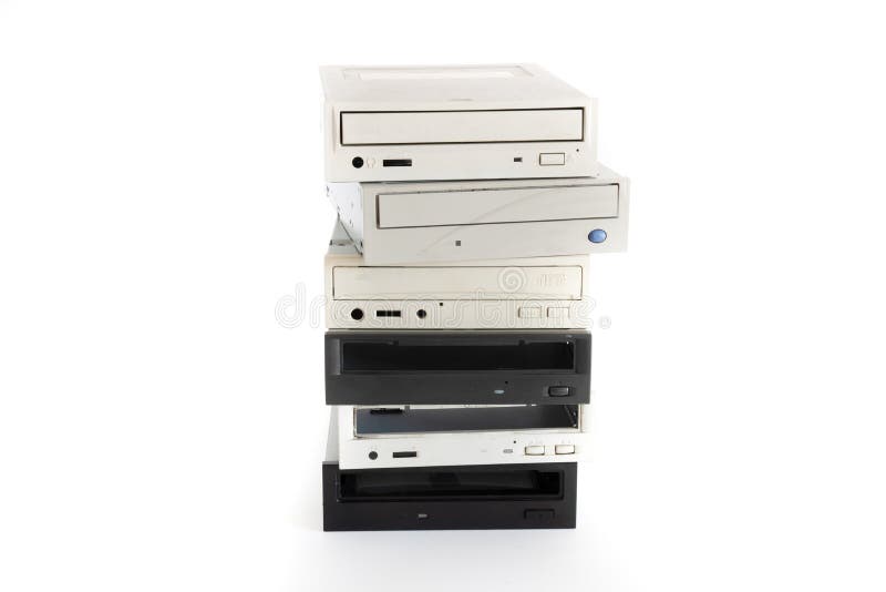 Old Disassembled Computer DVD Drive for Recycle Stock Photo - Image of ...