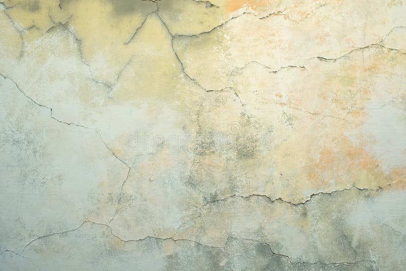 Old Discoloured Painted Wall Stock Photo - Image of grungy, degraded ...