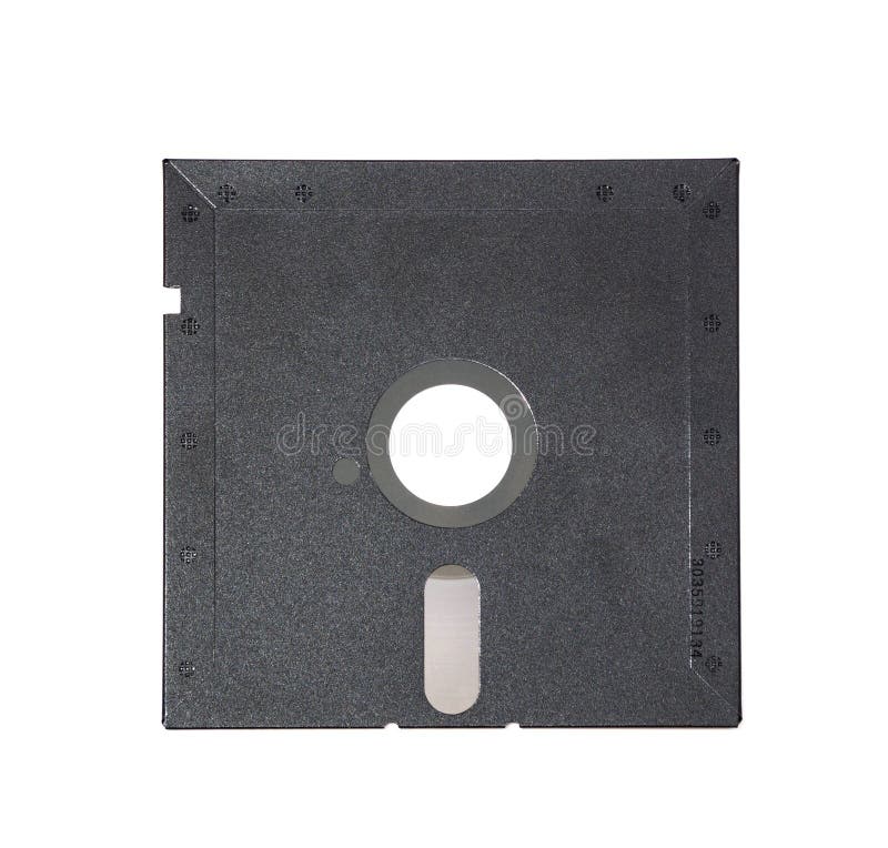 Old Diskette 5-25 Inches on White Background. Stock Image - Image of ...