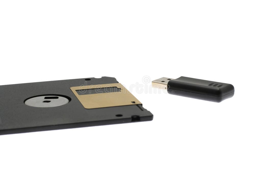 Old diskette and USB stock photo. Image of diskette, office - 5186980