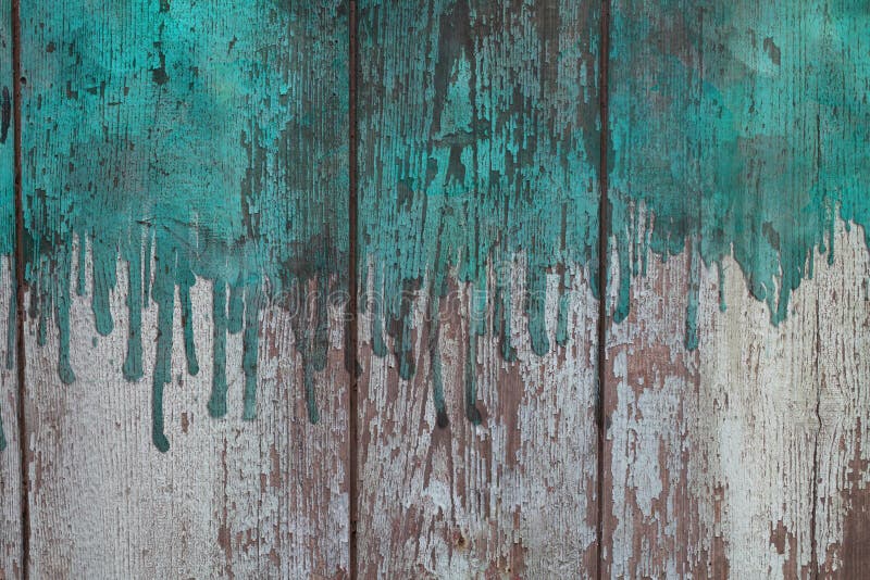 Old Distressed Planks with Dripping Paint Stock Image - Image of ...