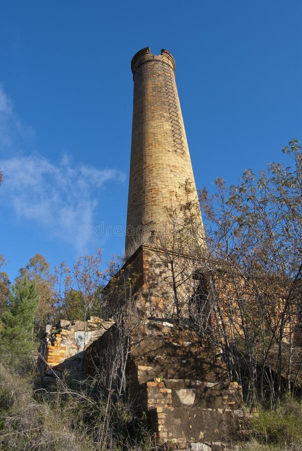 Old disused chimney stock image. Image of square, clouds - 11855719