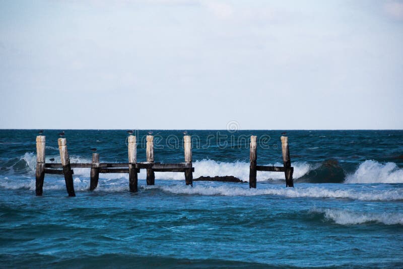 Old Dock and Sea Photograph Stock Image - Image of beams, nature: 94090937