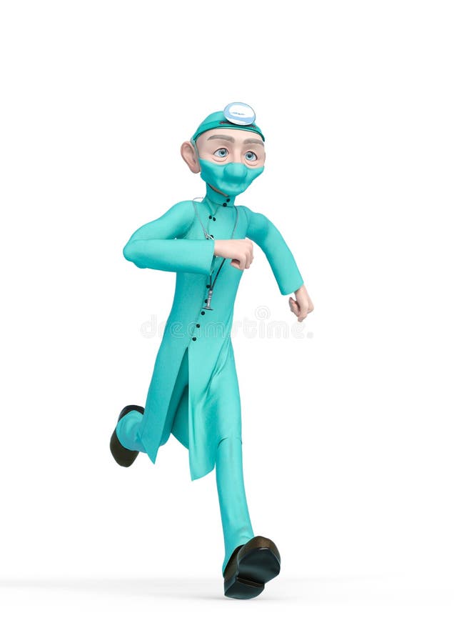 Cartoon Running Doctor Stethoscope Stock Illustrations – 184 Cartoon ...
