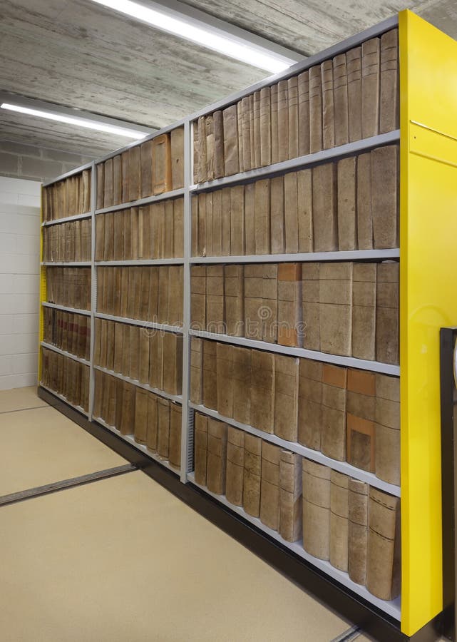 Old Documents Filed in Folders Stock Photo - Image of library ...