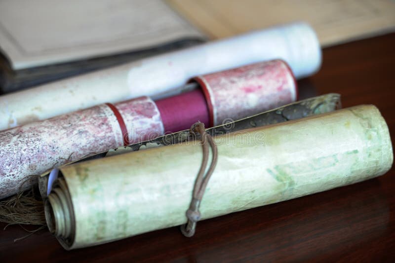 Old documents stock image. Image of document, roll, paper - 49254501