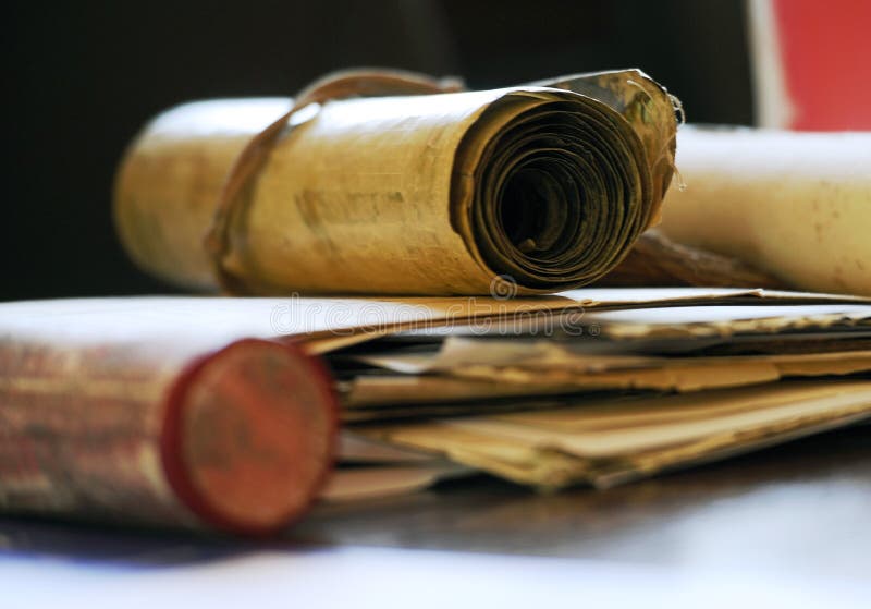 Old documents stock image. Image of document, roll, paper - 49254501
