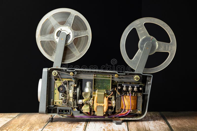 Old Domestic 8mm Film Projector Stock Photo - Image of lamp, projection ...