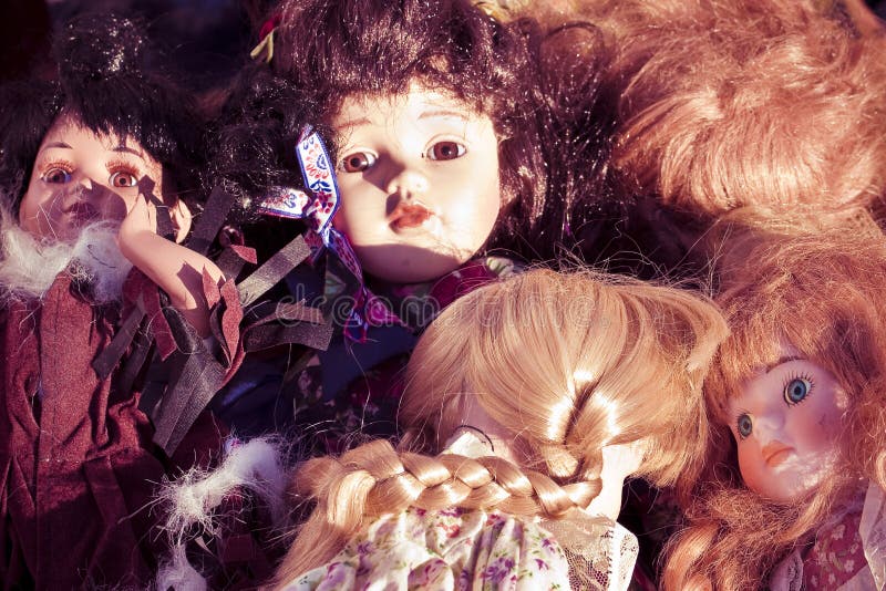 Old Dools Background - Memories of a Past Childhood Concept Image Stock ...