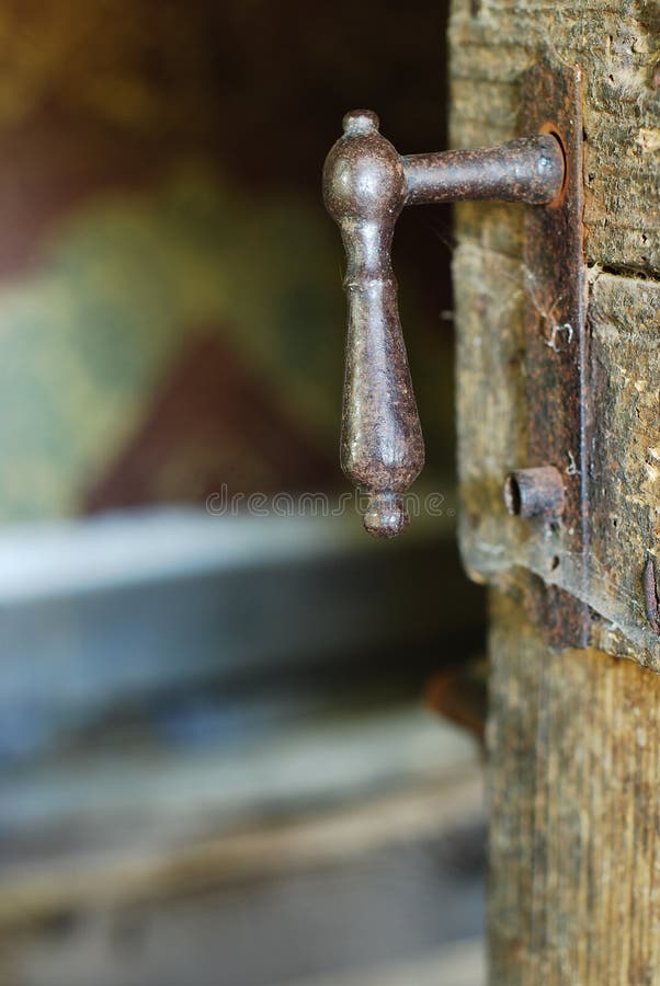 Old door handle stock image. Image of closed, ancient - 11040057