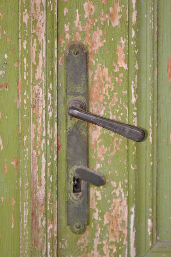 Old door handle stock photo. Image of detail, france - 101728088