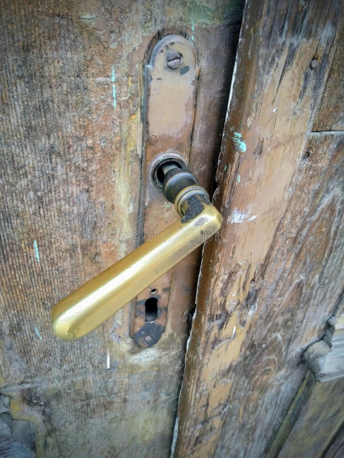 Old door handle stock image. Image of real, carpentry - 117761907