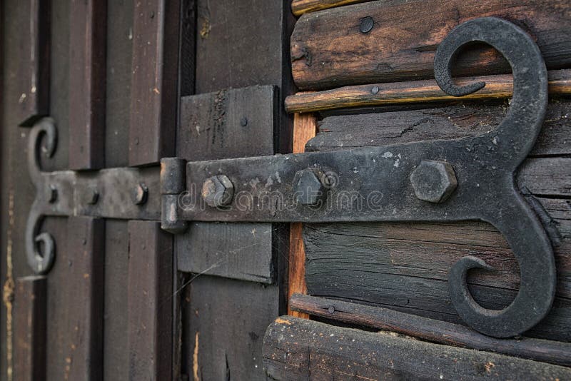 Old door hardware stock image. Image of decorative, doors - 96823859