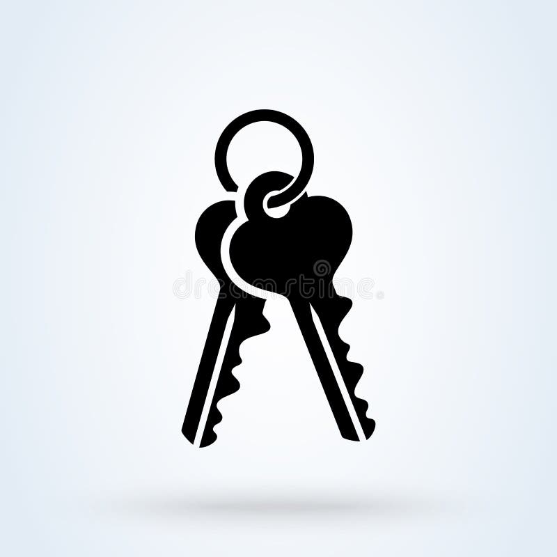 Old Door Key Simple Vector Modern Icon Design Illustration Stock Vector ...
