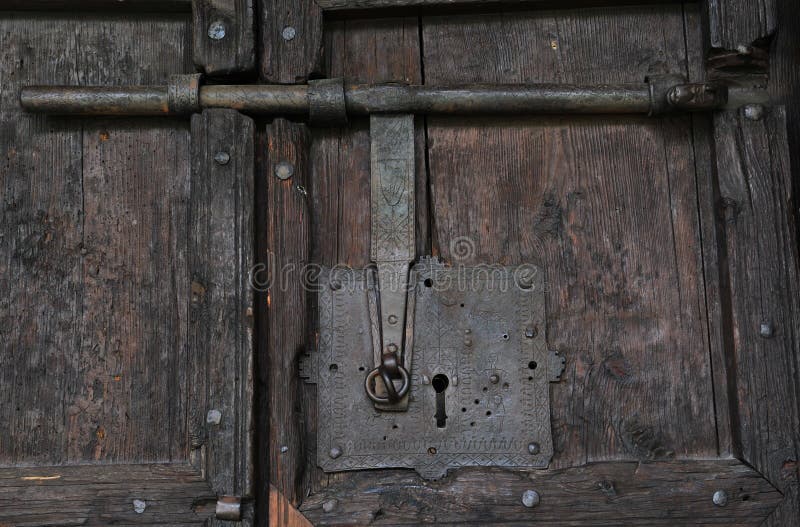 Old door lock stock image. Image of antique, architecture - 15998331