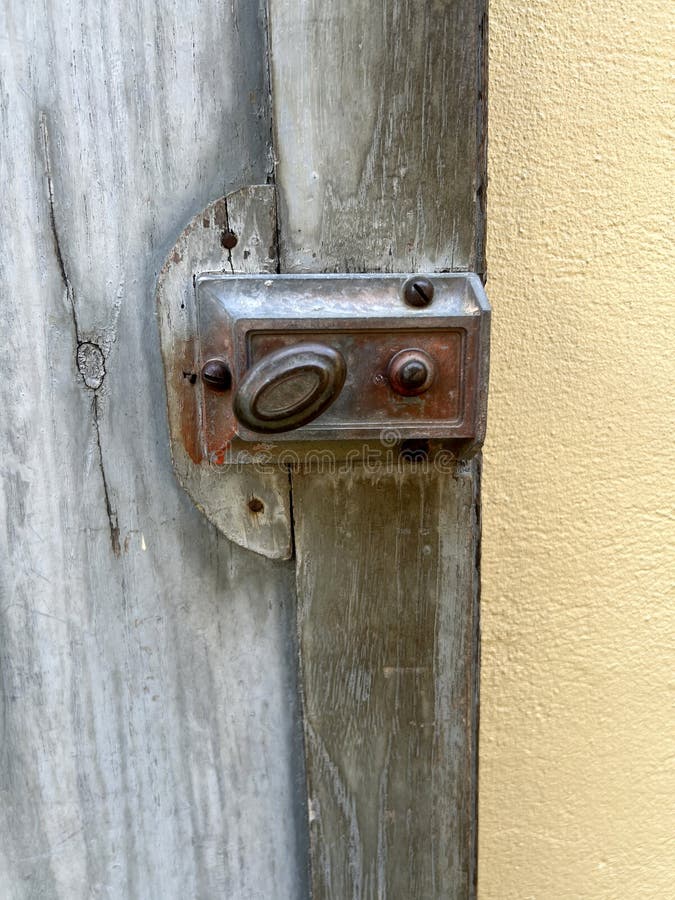 Old door with a lock stock image. Image of handle, architecture - 348041307