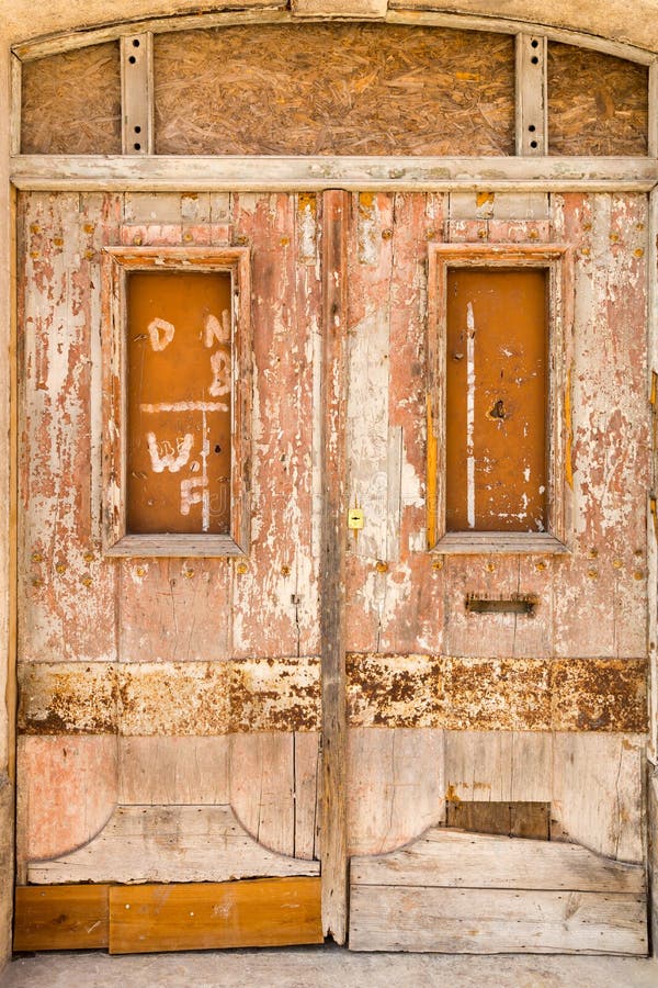 Old door locked stock photo. Image of antique, ragged - 60627430