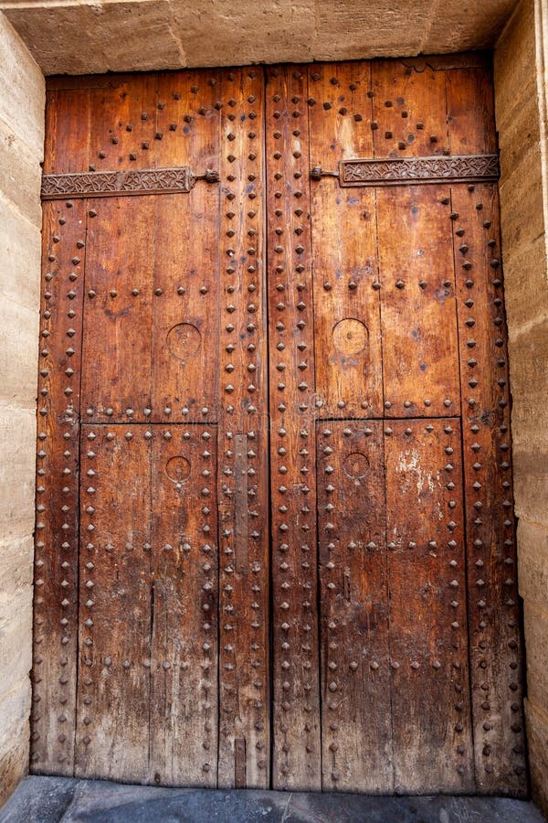 Old door stock photo. Image of grunge, handle, dirty - 228527552