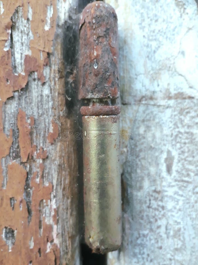 Rusty Components in a Door. Stock Photo - Image of iron, grey: 226710308