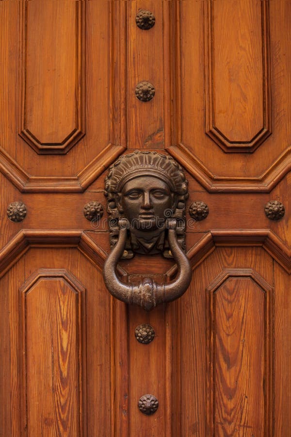 Old Doorhandle in the Form of a Woman S Face Stock Photo - Image of ...