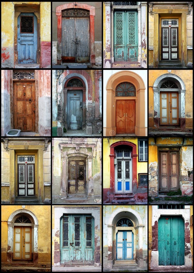 Old doors stock photo. Image of front, construction, dereliction - 14898640