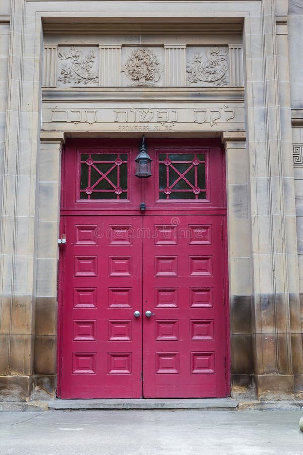 Old doors to the synagogue stock photo. Image of brickwork - 290181630