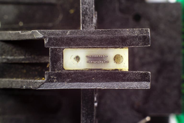 Old Dot Matrix Printer Printhead Closeup View Stock Photos - Free ...