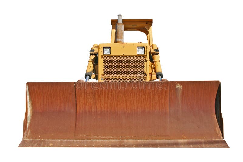 Old Dozer front view stock photo. Image of used, front - 2243984