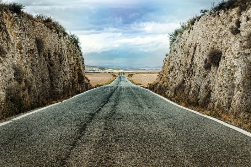 Old dramatic asphalt road stock photo. Image of dramatic - 27190844
