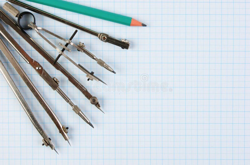 Old drawing tools stock photo. Image of equipment, office - 62034380