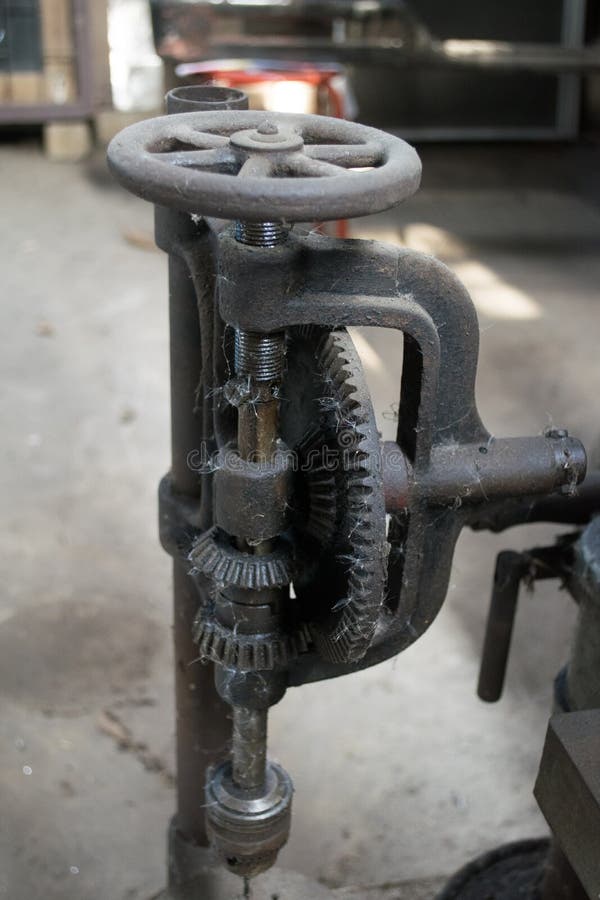 Old drill stock image. Image of iron, ancient, drill - 50297009